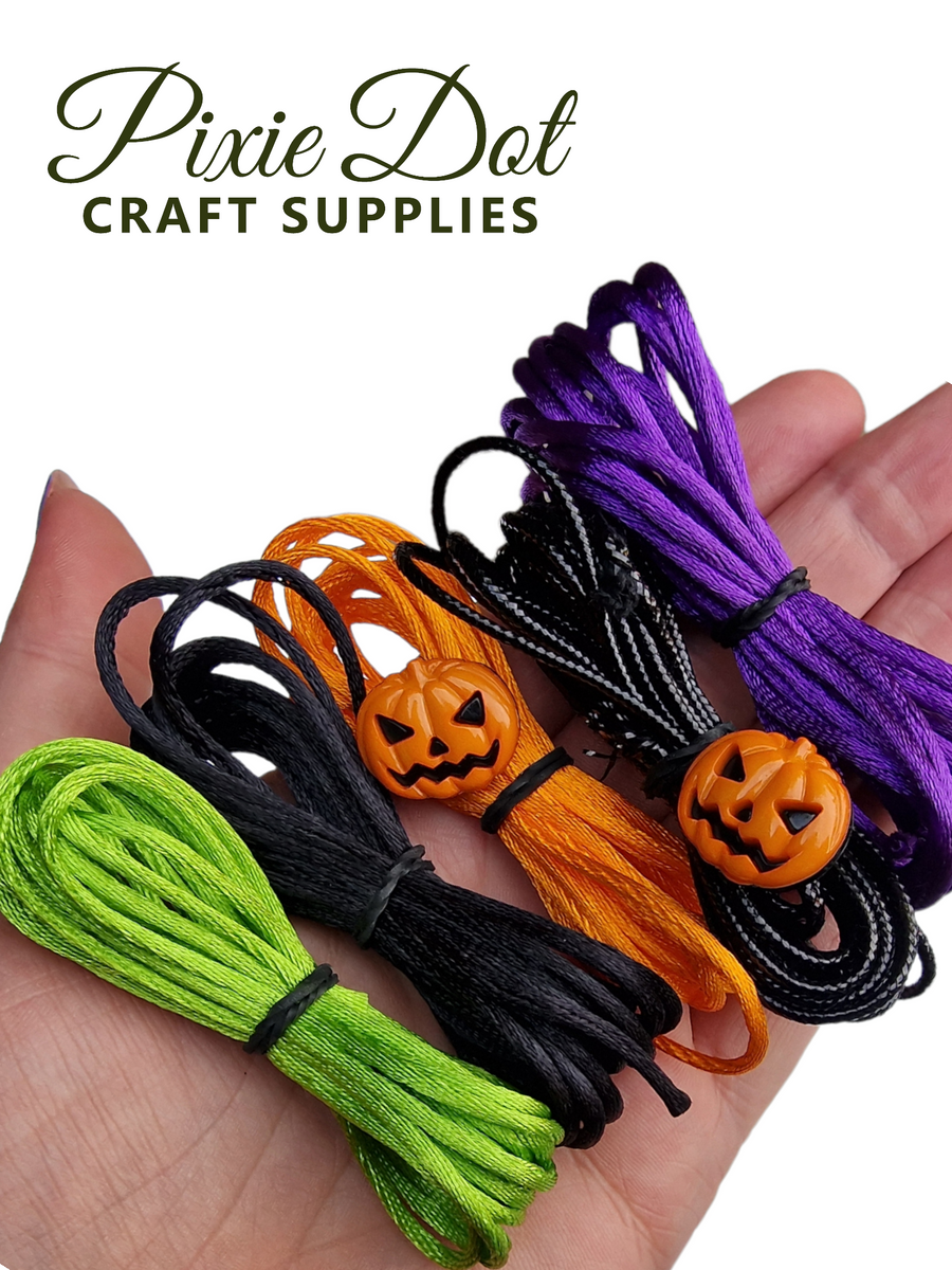 10m (2mm width) Halloween Cord Bundle – Pixie Dot Craft Supplies