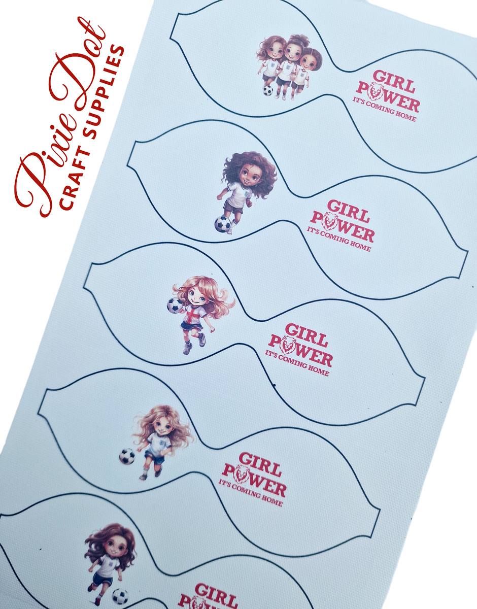 England Lioness Bow loops – Pixie Dot Craft Supplies