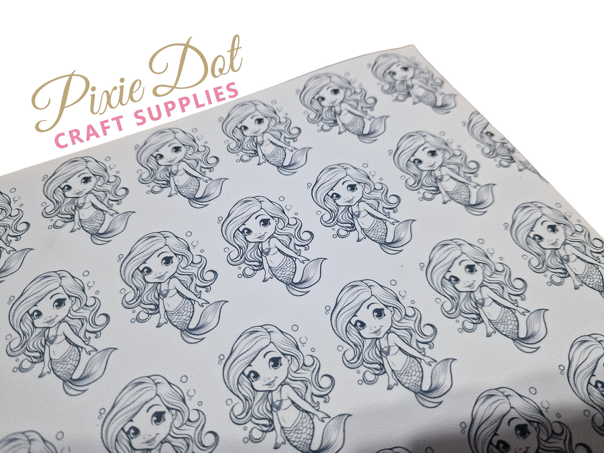 Colour in Mermaid – Pixie Dot Craft Supplies