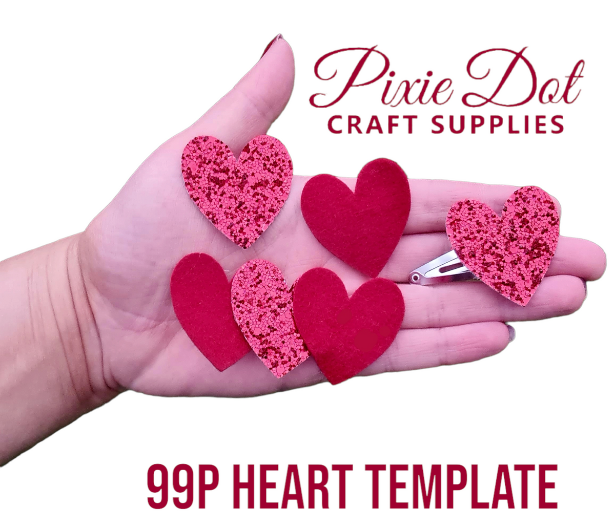 Heart Template – Pixie Dot Craft Supplies