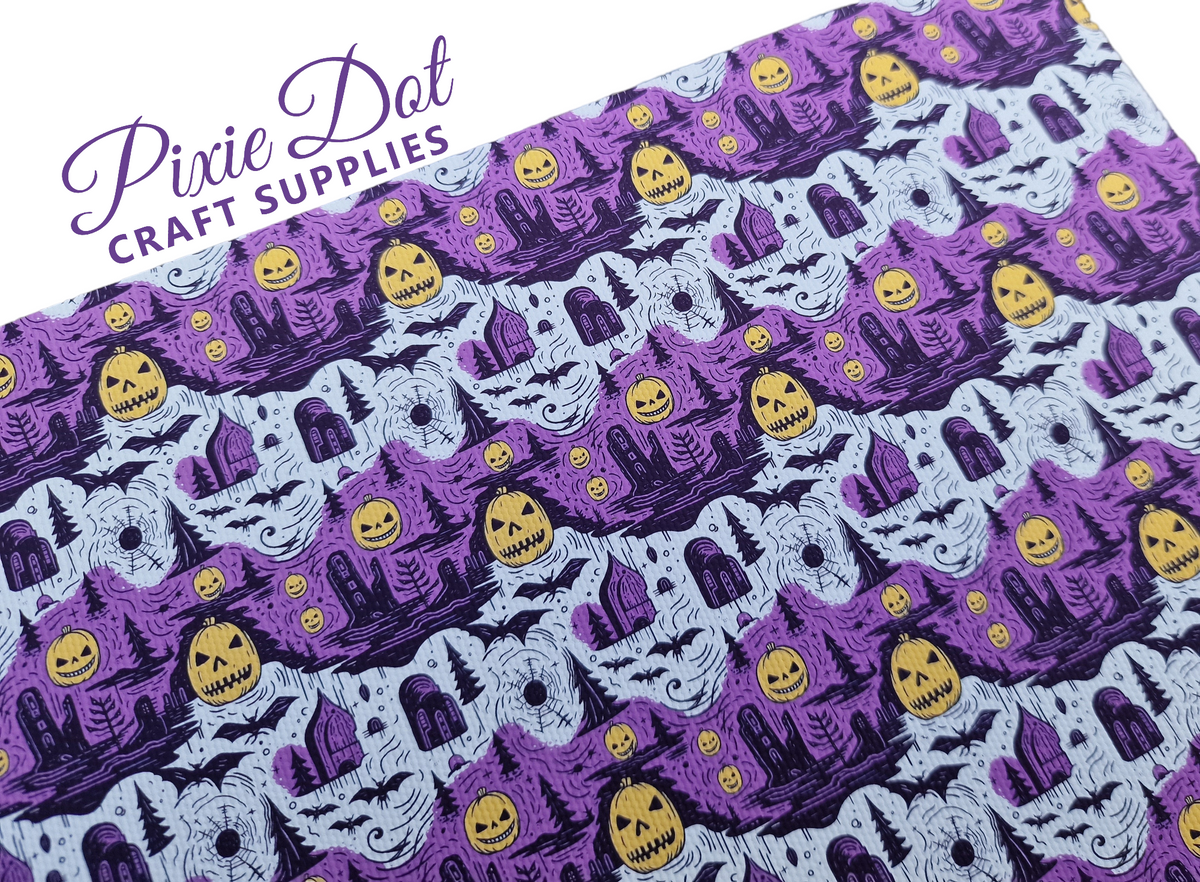 Purple Pumpkin scene – Pixie Dot Craft Supplies