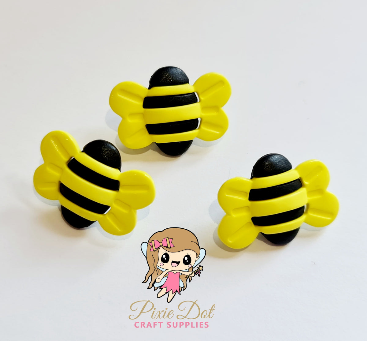 Bee Buttons – Pixie Dot Craft Supplies