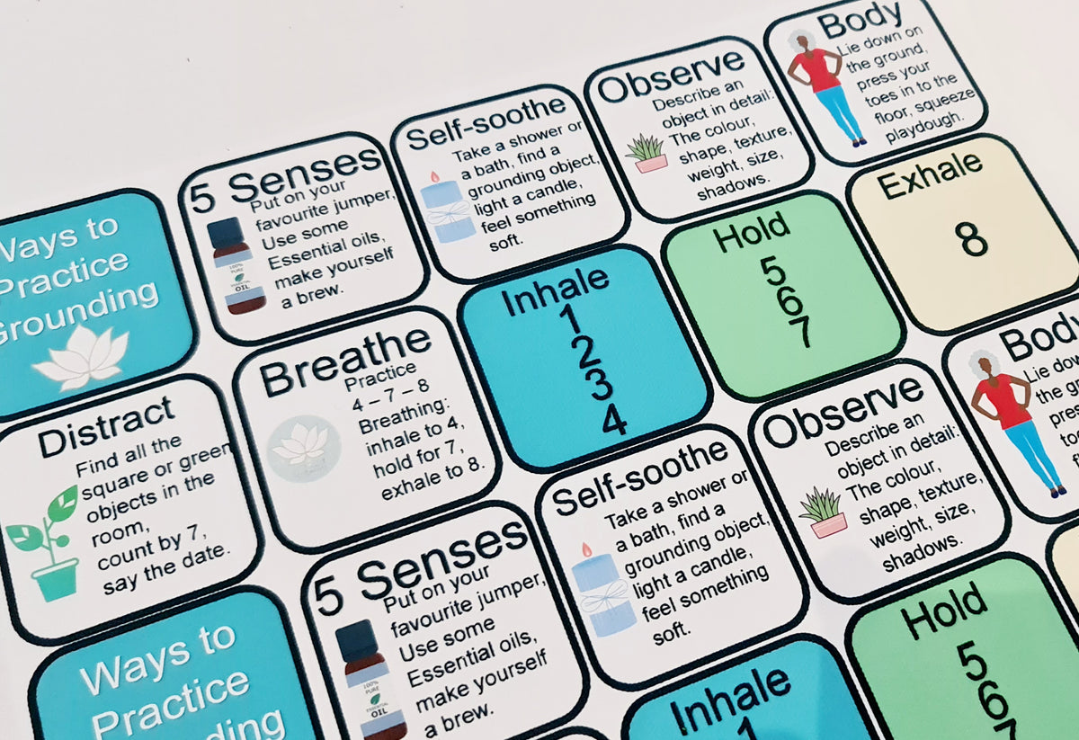 Anxiety - 2 inch square Flashcard fabric – Pixie Dot Craft Supplies