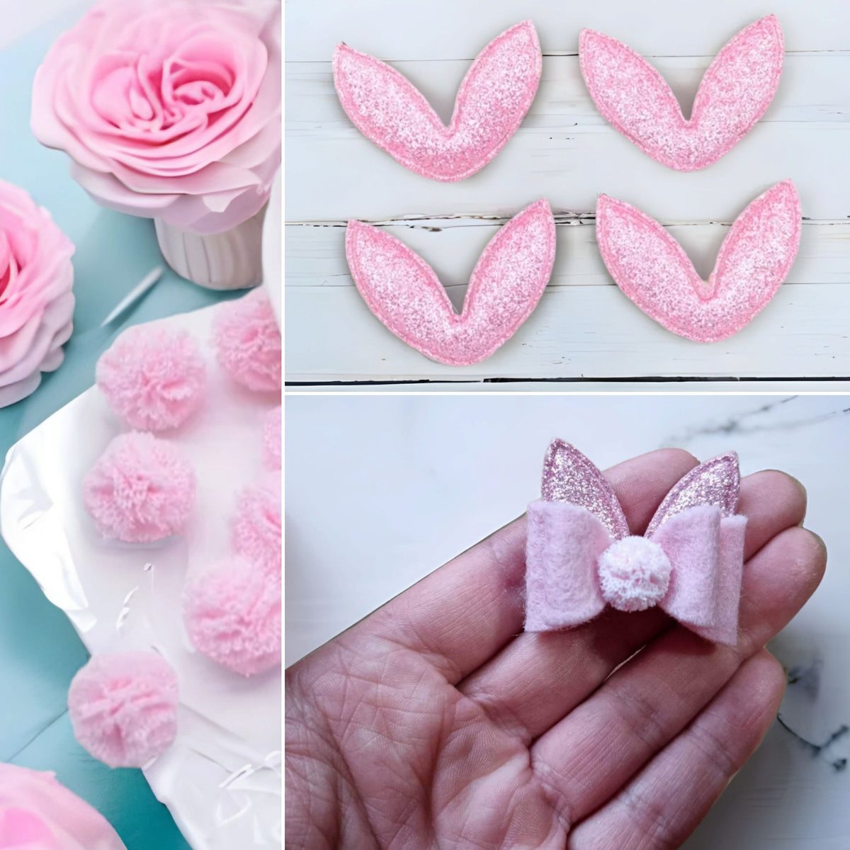 Mini Dinky Bunny Bow Bundle – Pixie Dot Craft Supplies