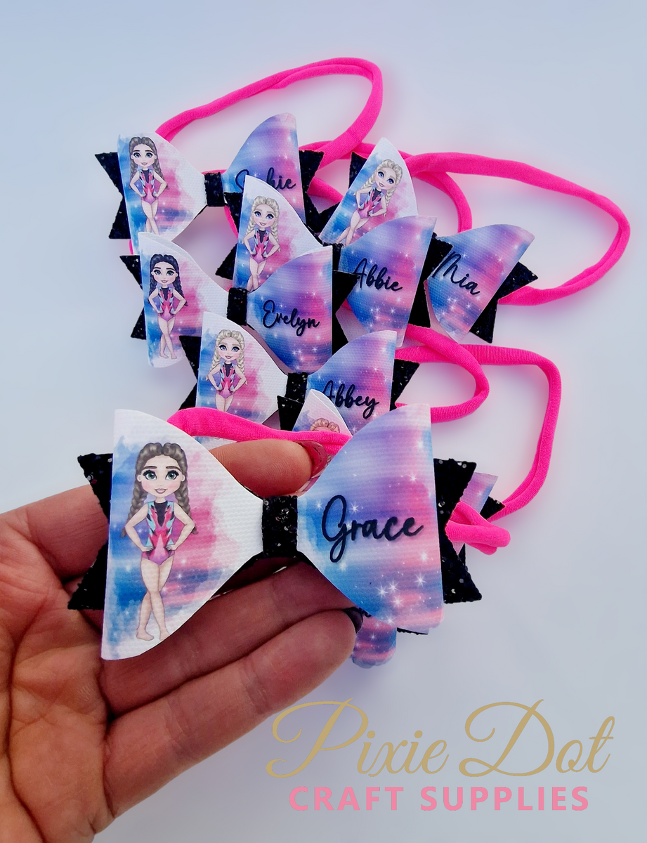 Personalised Gymnastics Loops (x5) – Pixie Dot Craft Supplies